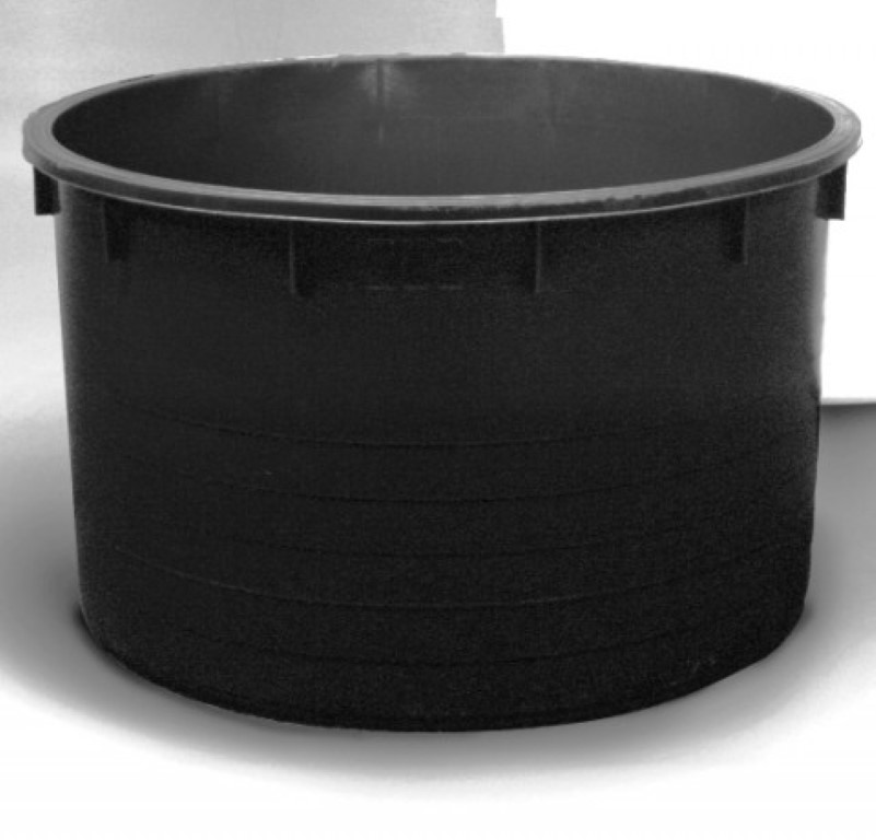 Kunststoff-Wanne 600 l schwarz Polyethylen